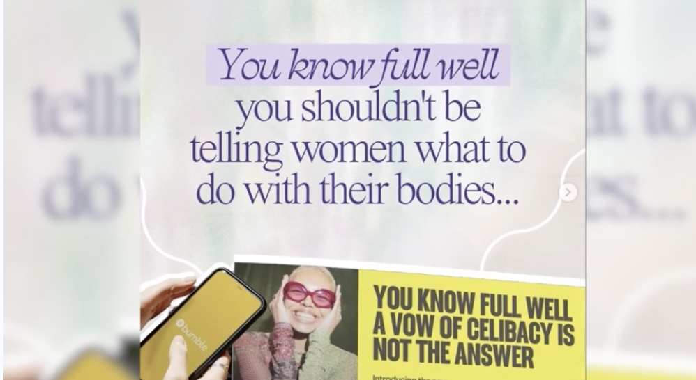 Bumble Stumbles: Dating App's Ad Campaign Sparks Backlash and Debate - MHTN